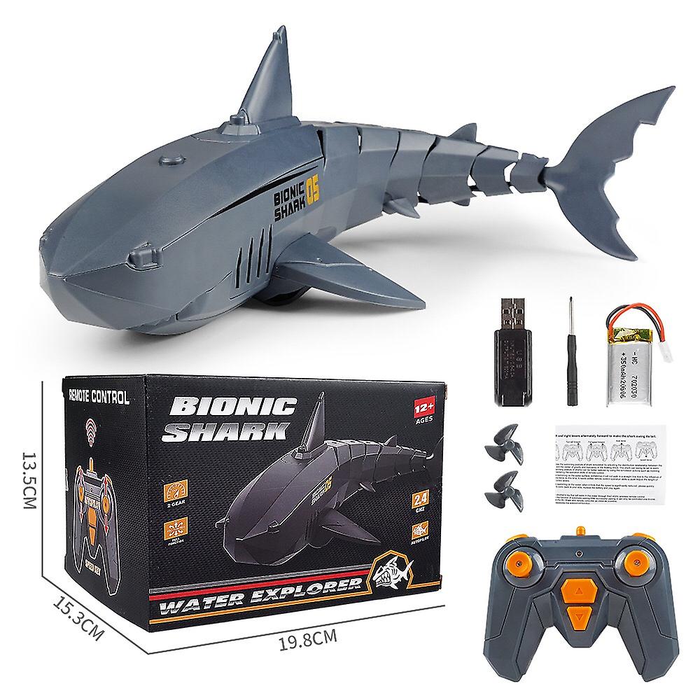 2.4g Rc Shark Robot Electric Simulation Waterproof Fish Remote Control ...