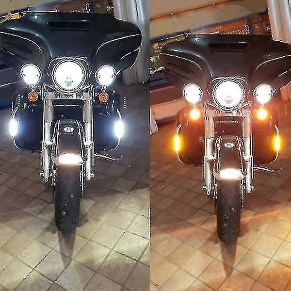 2 Pack Motorcycle Highway Bar Lights Switchback Driving Crash Bar ...