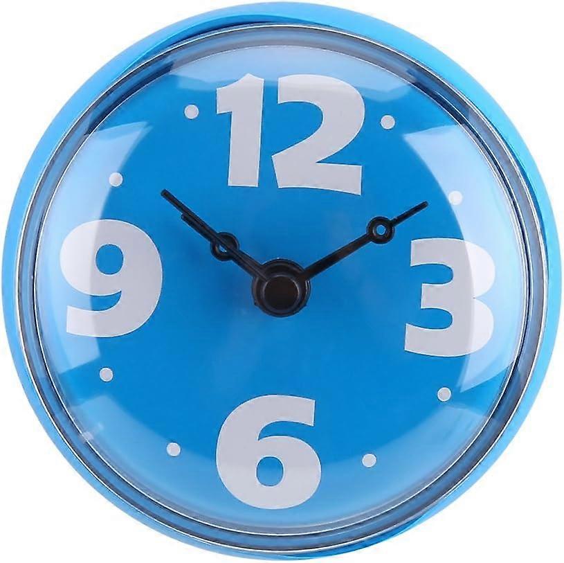Water Resistant Suction Wall Clock with Quiet Sweep Movement Window ...