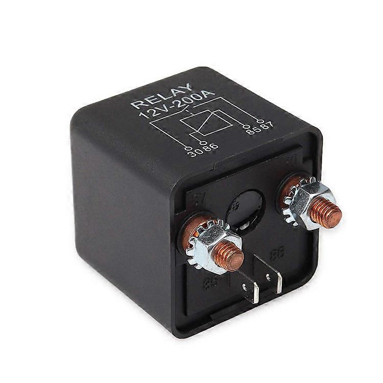 New 12V 200A 4 Pin Car Relay Black Heavy Duty Split Load On/Off Switch ...