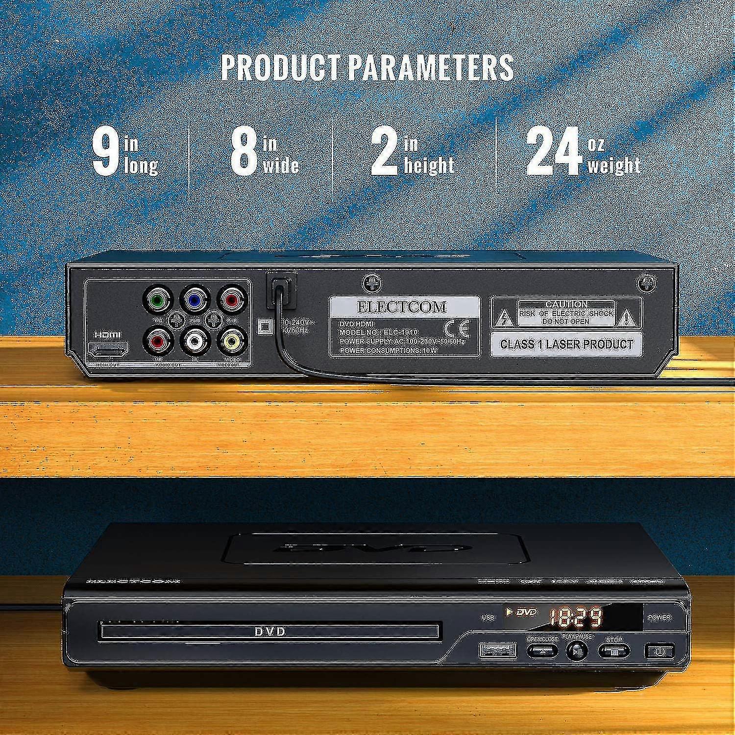 2024 Dvd Players For Tv , Blue Ray Dvd Player With Remote, Hdmi Cable ...