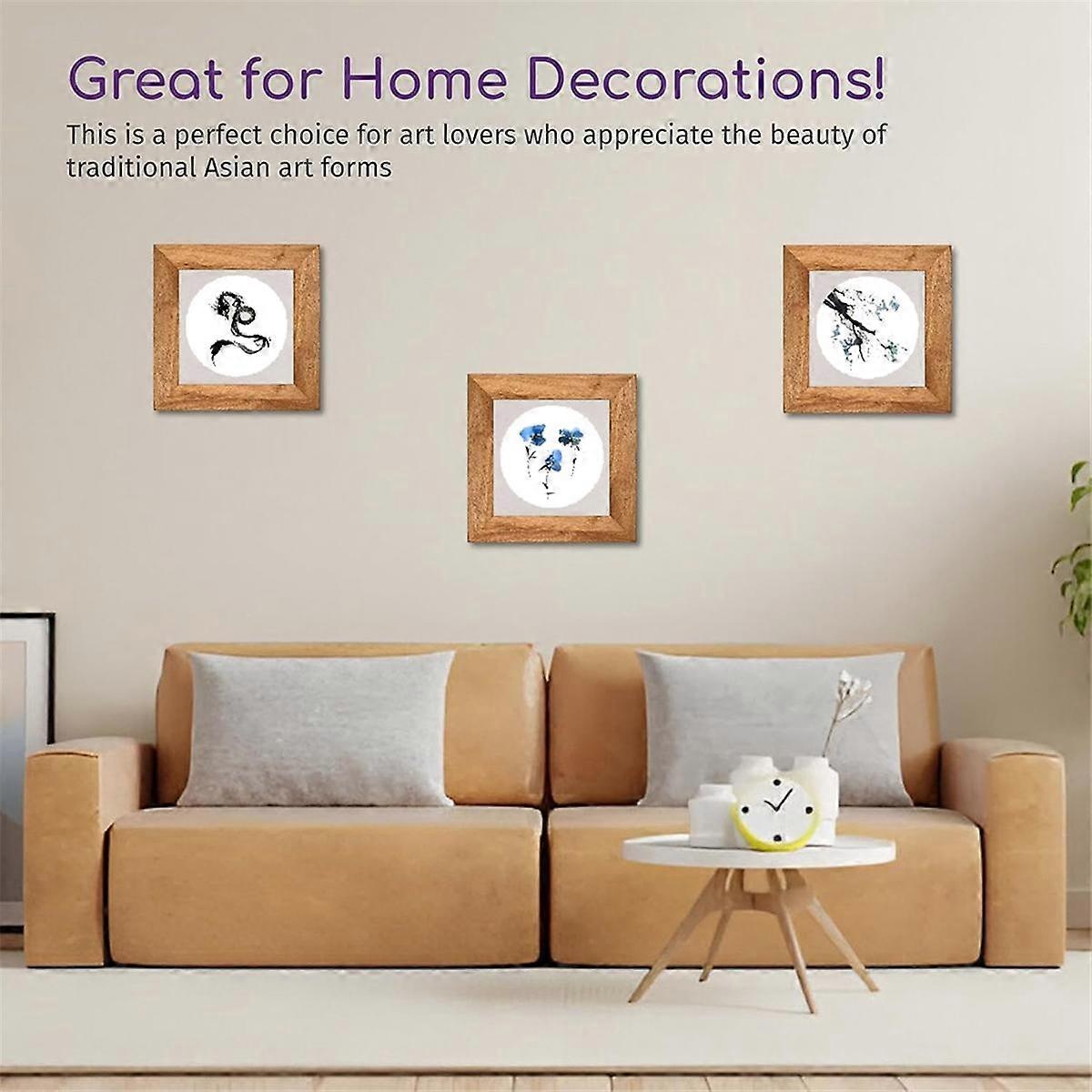 10-Sheets Soft Rice Paper Raw Pre-Mounted, Raw Rice Paper for Painting ...