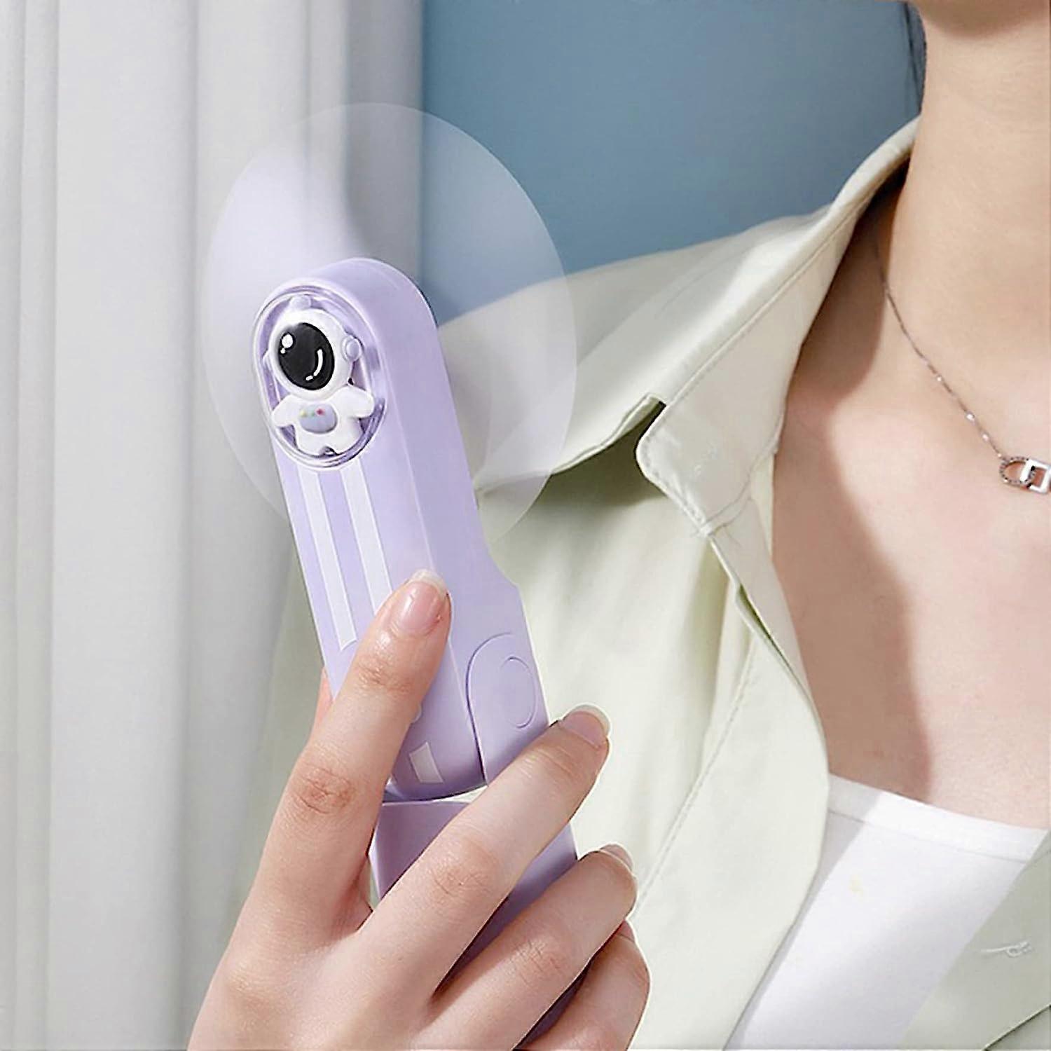 Hand Fan, Mini Folding Hand Fan 3 in 1 USB Electric Handheld Fan ...