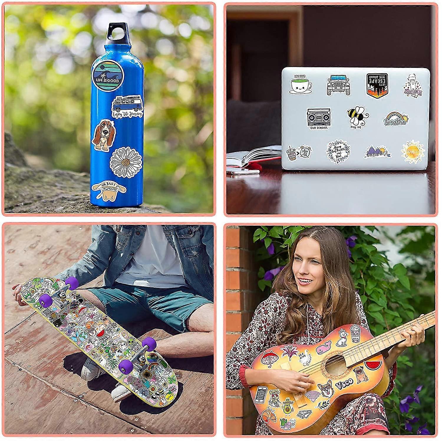 200 Pcs Cute Stickers Pack, Vinyl Waterproof Stickers For Laptop ...