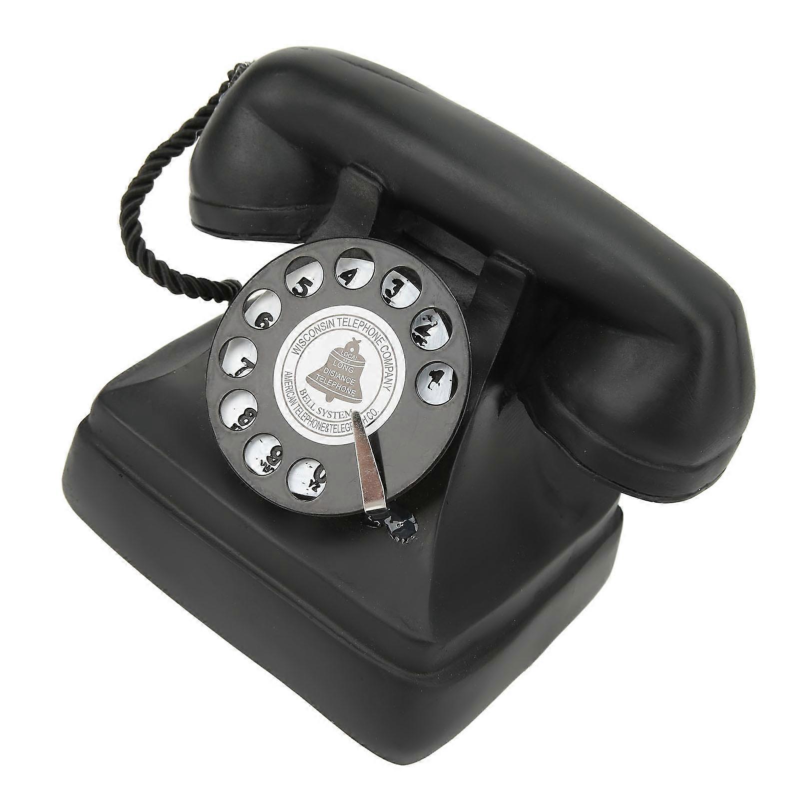Rotary Telephone Model Vintage Landline Ornament Classic Old Style Dial ...