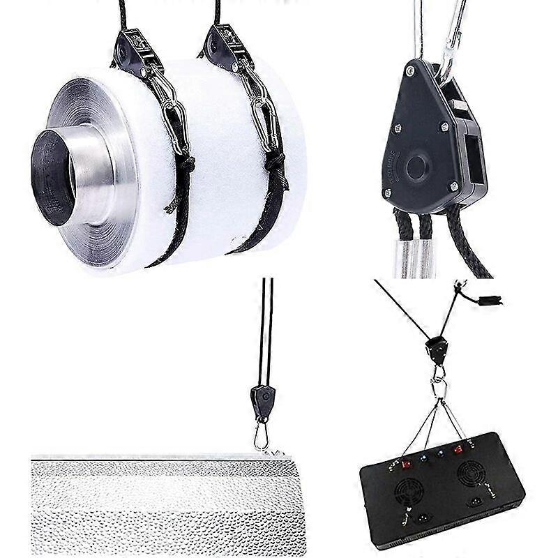 Ratchet Ropes with Hooks Rope Pulley Ratchet Adjustable Ratchet Ropes ...