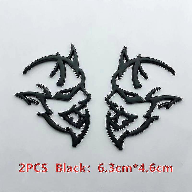 3d Metal Hellcat Car Logo Door Fender Side Stickesr Badge Decoration ...