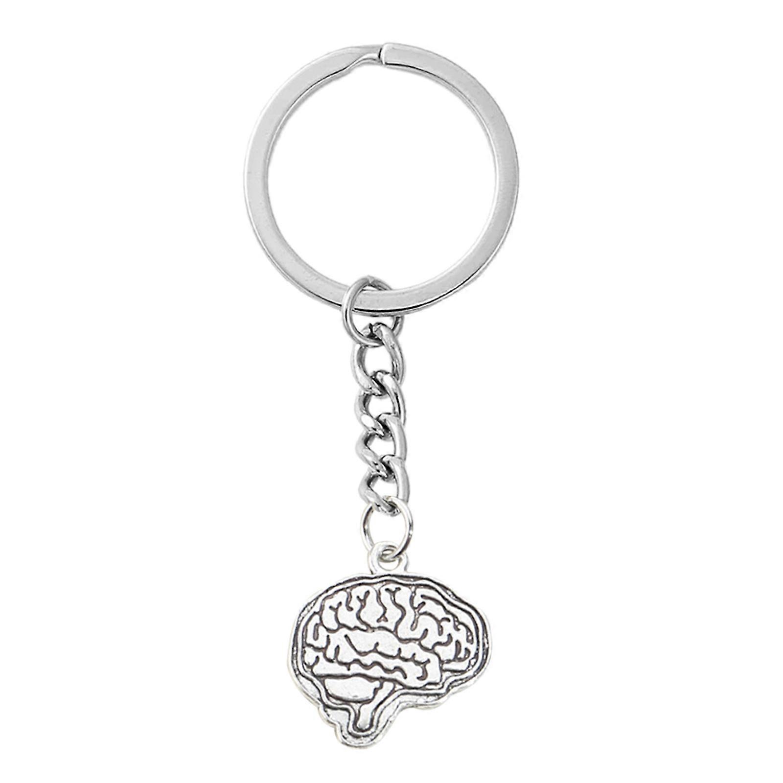 Vintage 3D Brain Keychain Anatomical Organs Body Parts Keyring Pendant ...