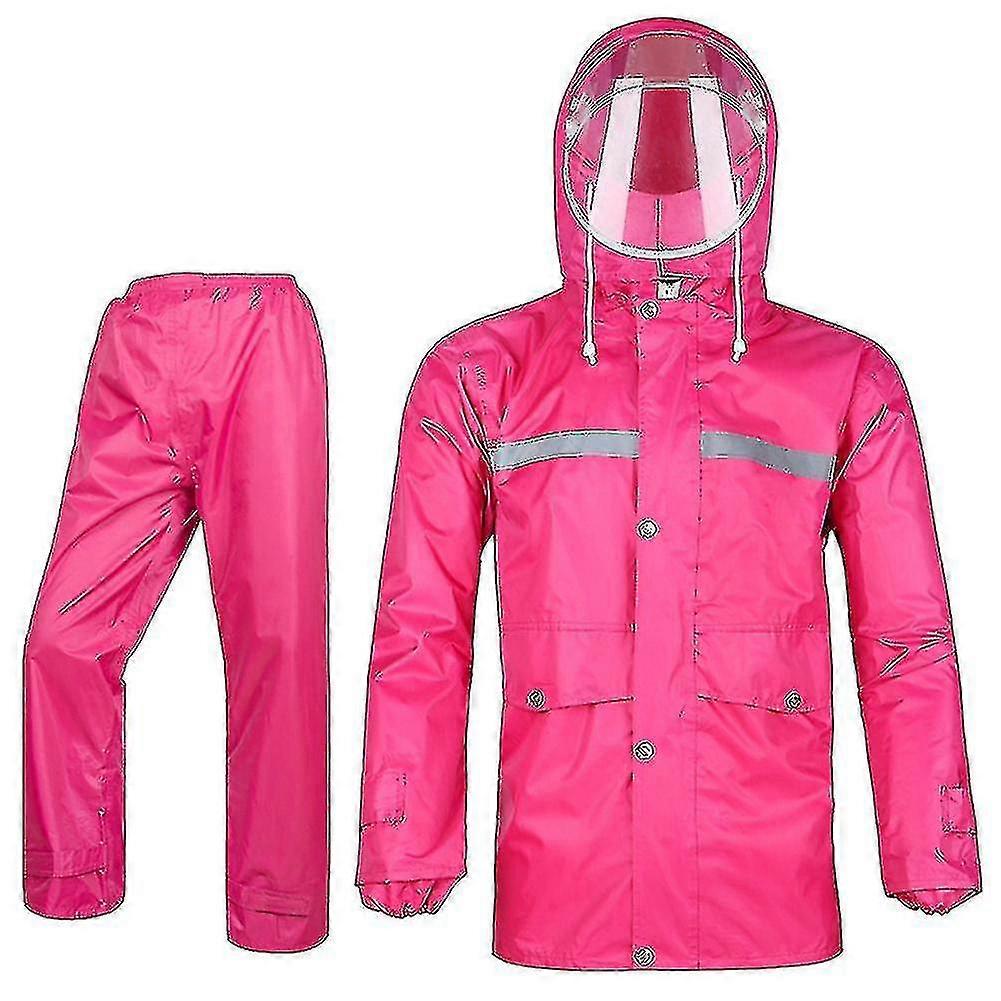 New- Women Rain Suit Jacket & Trouser Suit Raincoat Outdoor Waterproof ...
