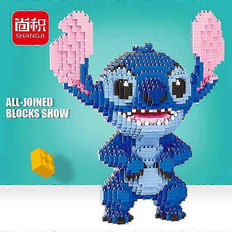 2300pcs+ Stitch Diamond Building Block Micro Lilo & Stitch Figure Cute ...
