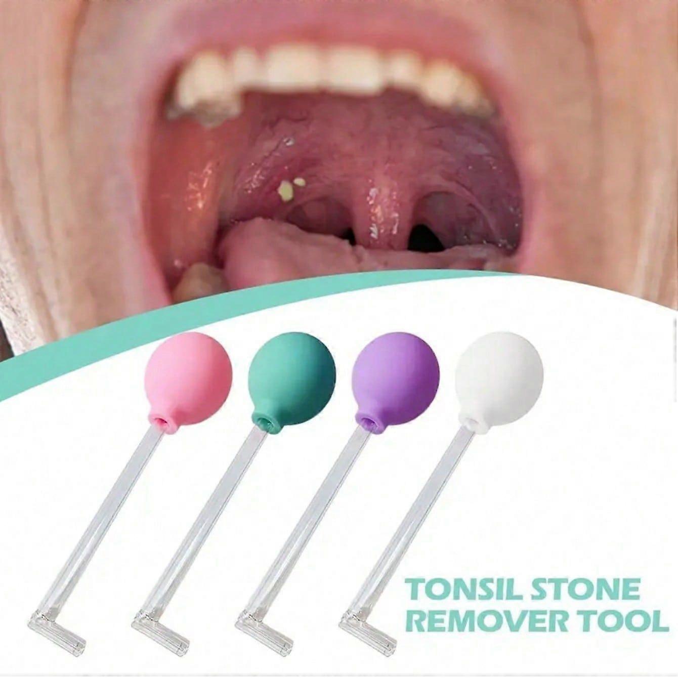 1 Set Tonsil Stone Remover Tool Kit, Includes PVC Suction Ball, Oral ...