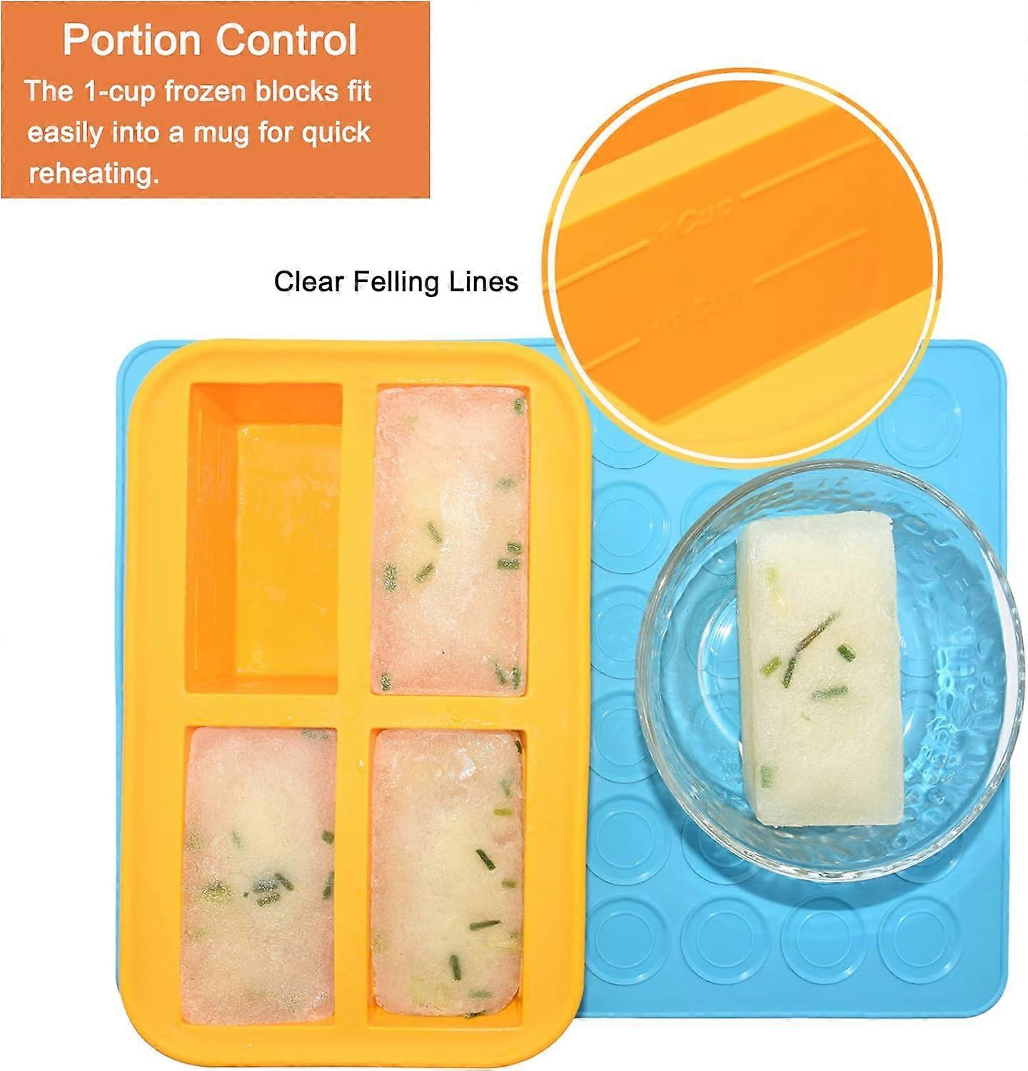 1pc Giant Ice Cube Tray with Lid, Silicone Freezer Tray | Fruugo UK