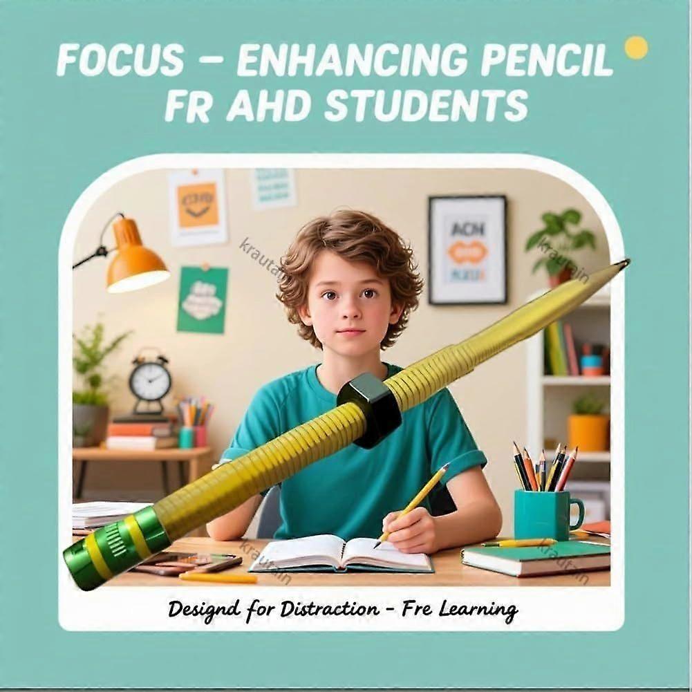 2Pcs ADHD Pencil, Threaded Pencil Fidget, Threaded Pencils for ADHD ...