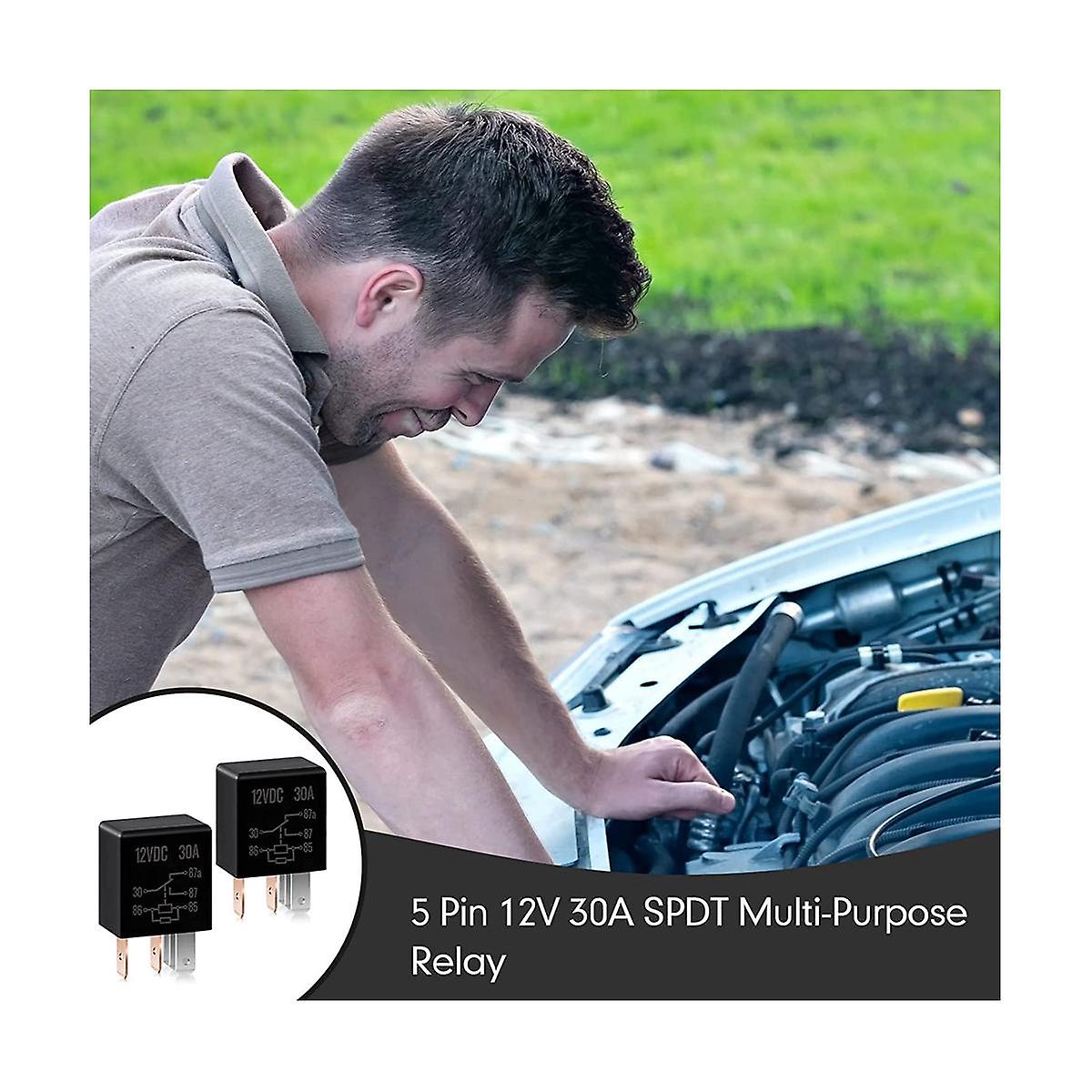 5 Pin Relay 12v 30a Relay Multi Automotive Relay Car Heavy Duty Relay ...