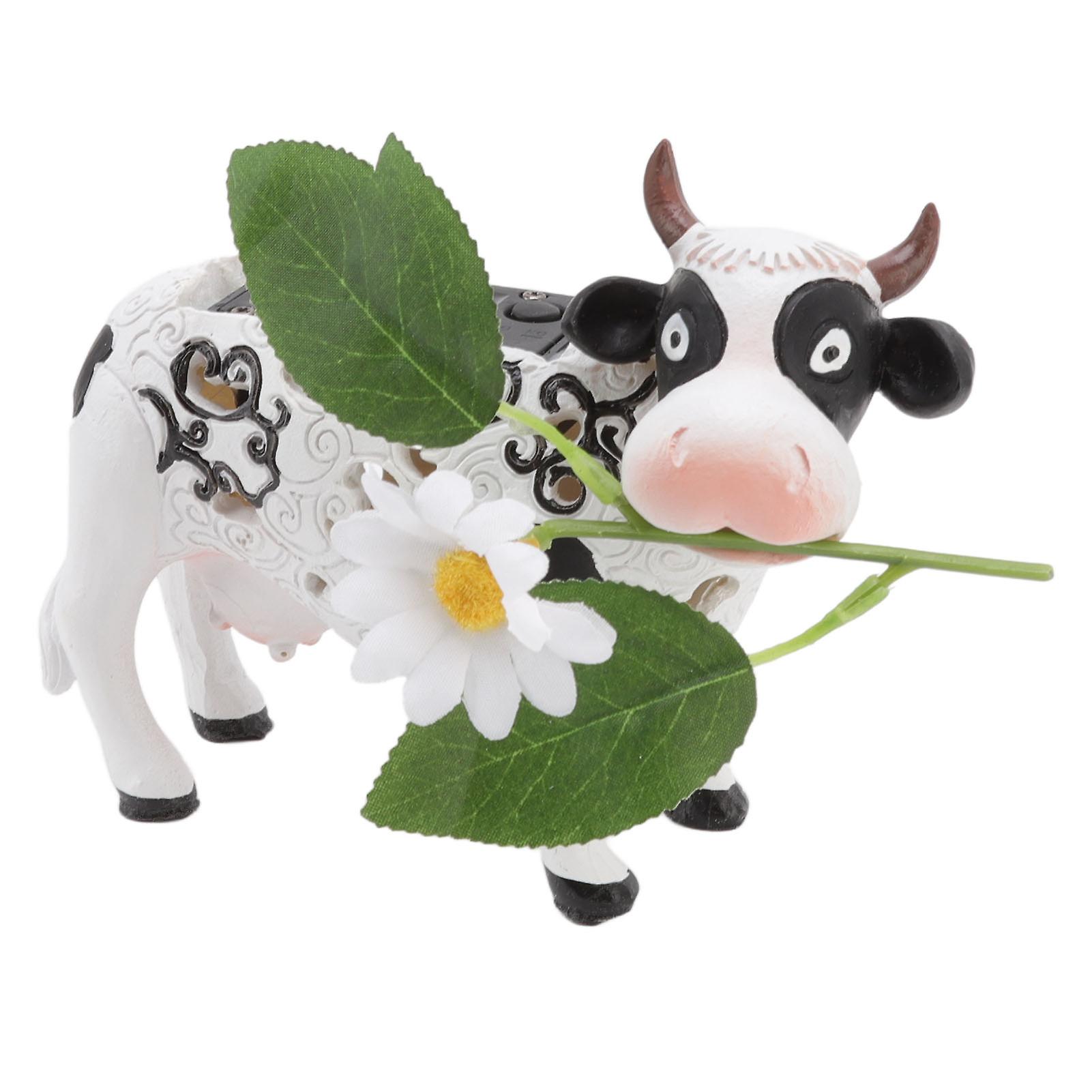 Daisy Cow Solar Light Animal Shaped Color Changing LED Garden Solar ...