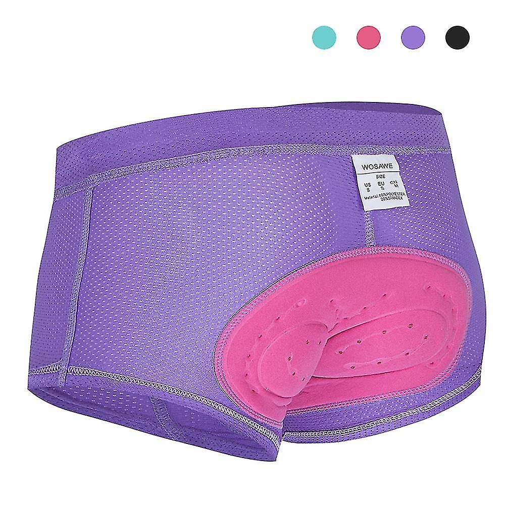 Women Cycling Underwear 3D Gel Padded Breathable Mesh MTB Bike Riding Biking Underwear Shorts ...