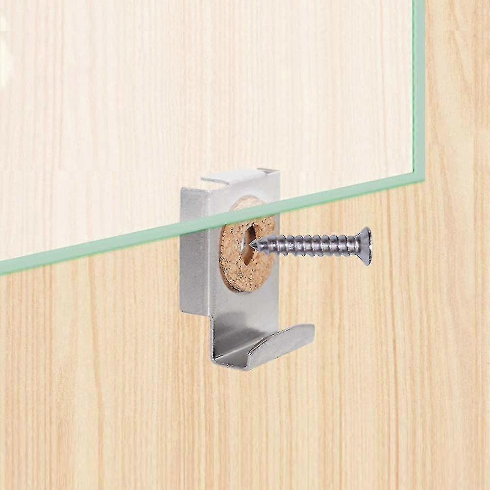 Mirror Fixings,2 Set Spring Loaded Mirror Hanger Clips Stainless Steel ...