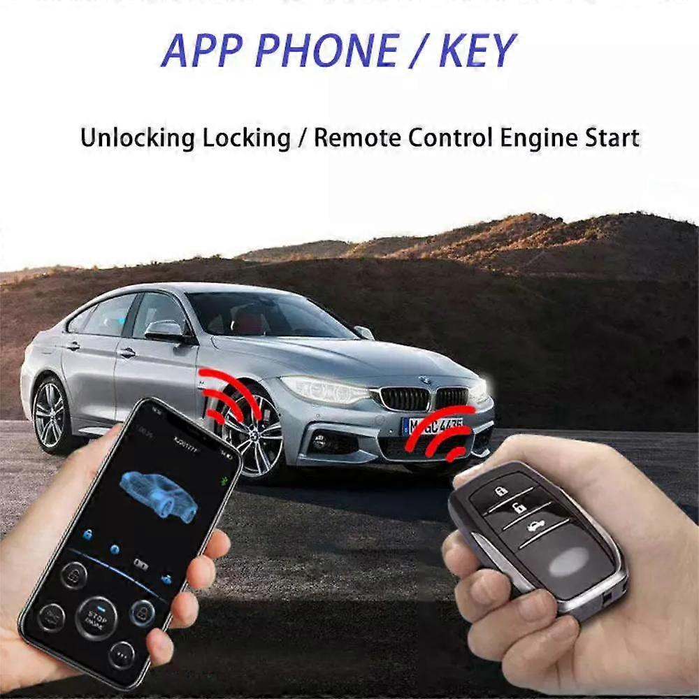 Remote Car Key Systems Key blade Start Stop Kit Bluetooth Mobile Phone ...