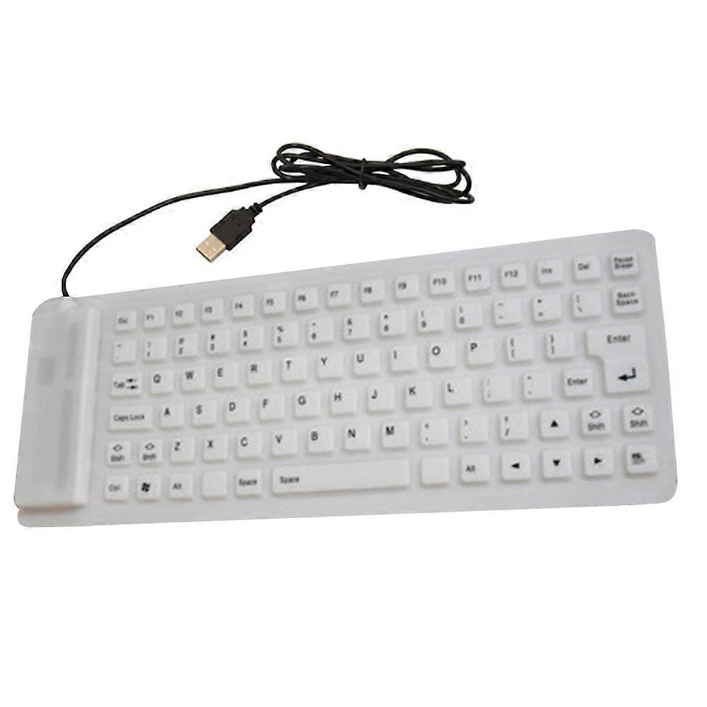 keyboard|85 Keys Waterproof and Dustproof Folding Silicone Keyboard ...