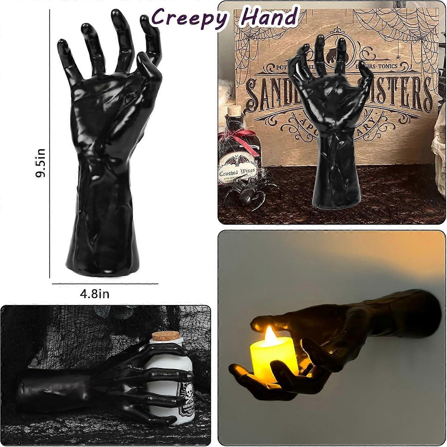Halloween Decorations, Pack of 3 Wall Mounted Creepy Reaching Hands ...