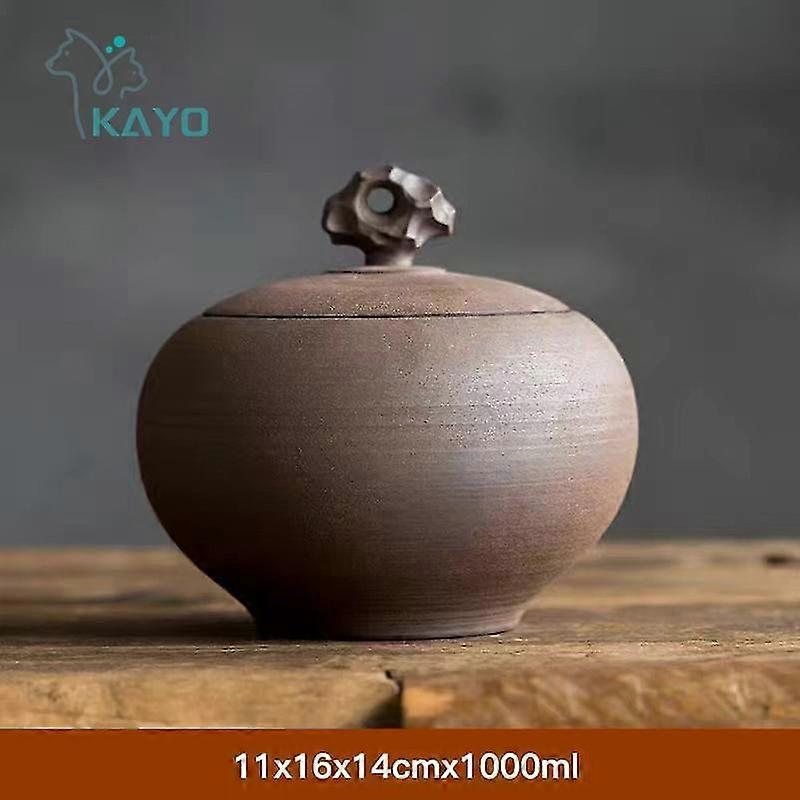 Cremation Urn Sealed Funeral Ashes Urns Ceramics Matte Surface ...