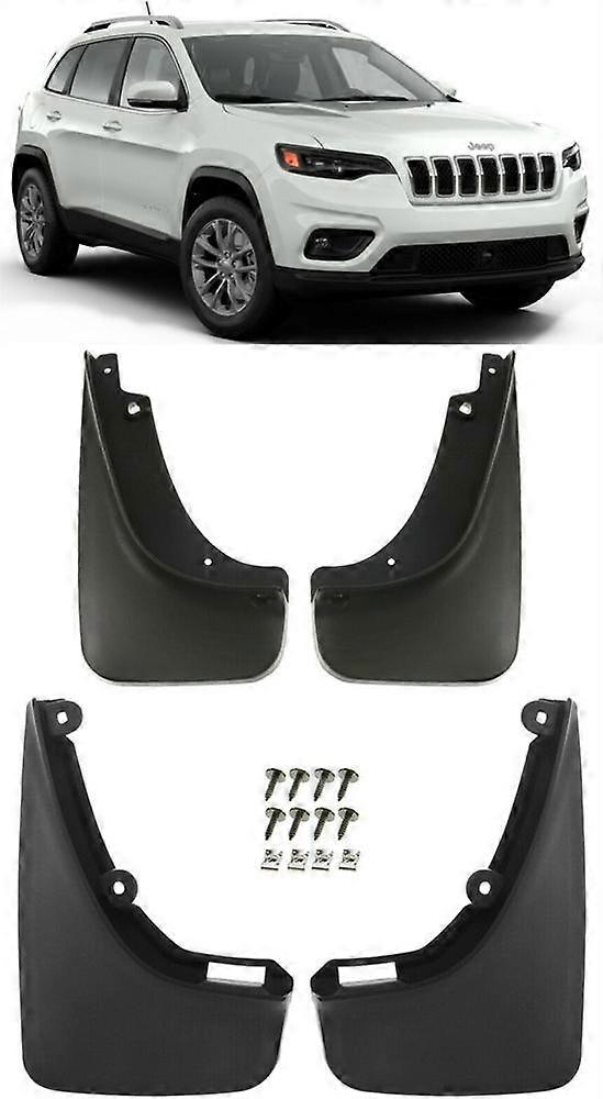 Genuine Front & Rear Molded Splash Guards Mud Flaps For 2019-2023 Jeep ...