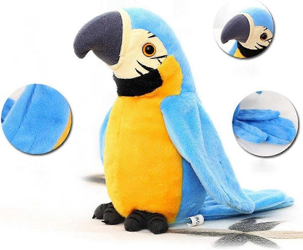 Cute Talking Parrot Toy Record Interactive Plush Toy Repeating Talking ...