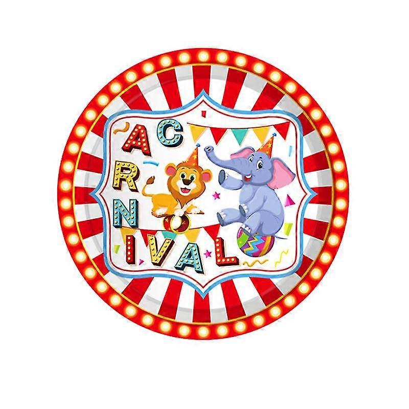 Circus Carnival Birthday Party Supplies Set Plates Cups Napkins ...