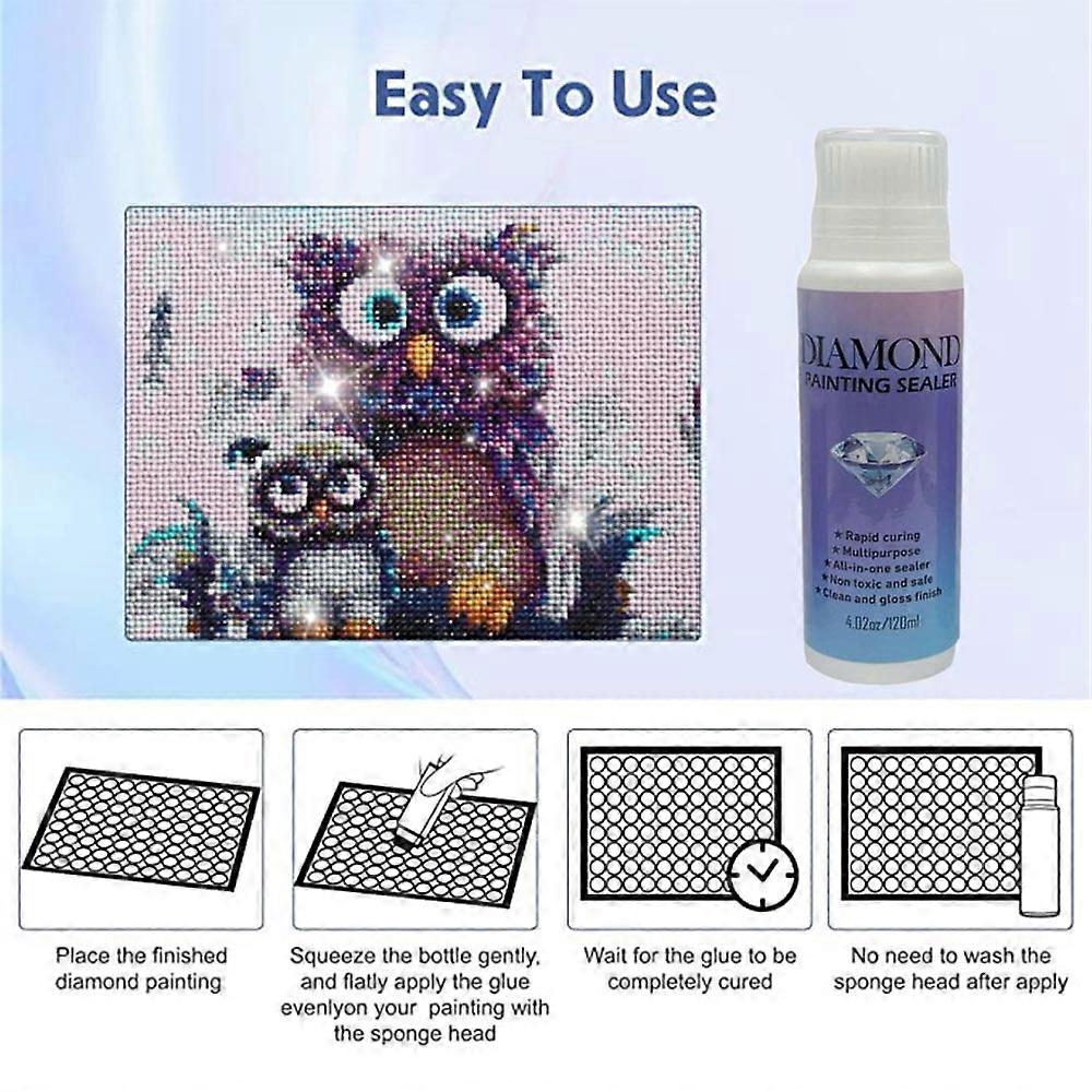 5D Diamond Painting Sealer Art Glue Permanent Hold & Shine Effect ...