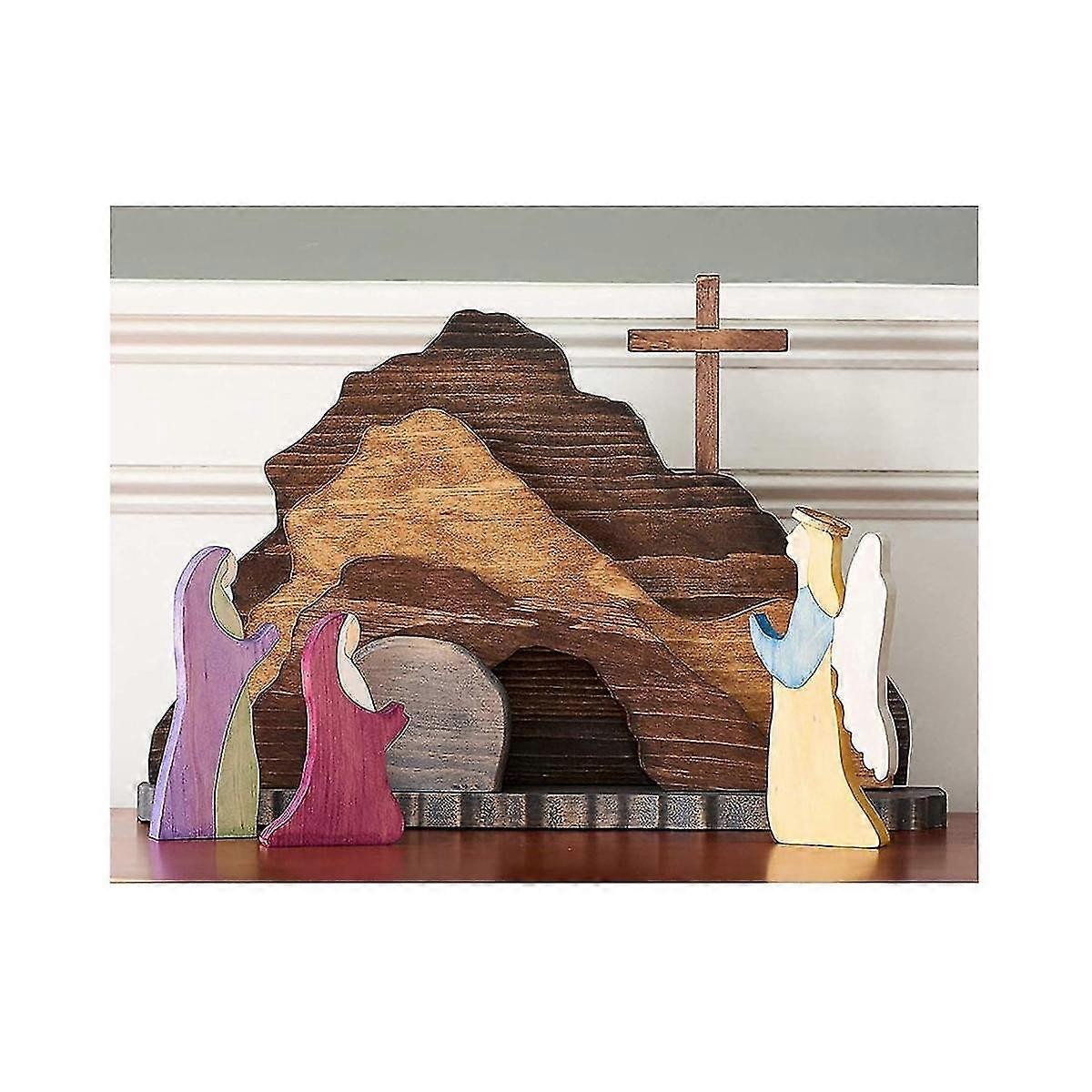 Halloween Day Decorations Religious - Resurrection Scene Wooden ...