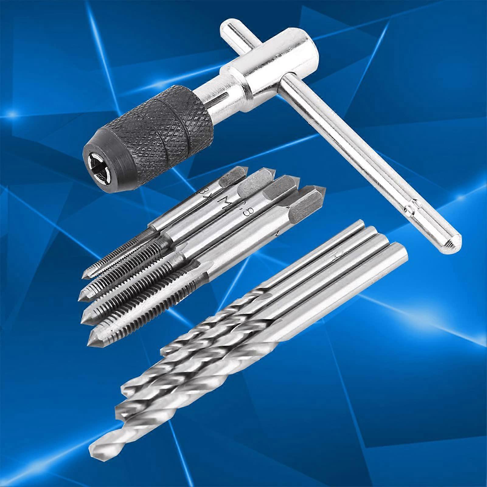 9 Pcs Adjustable T-Handle Tap Holder Wrench, Threading Tapping Hand ...