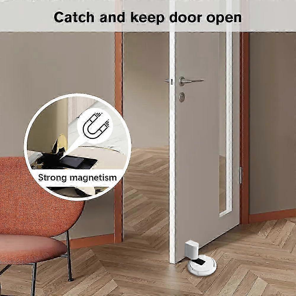 Door Stop Magnetic Door Stopper, 2024 New Punch-Free Mechanical Silent ...
