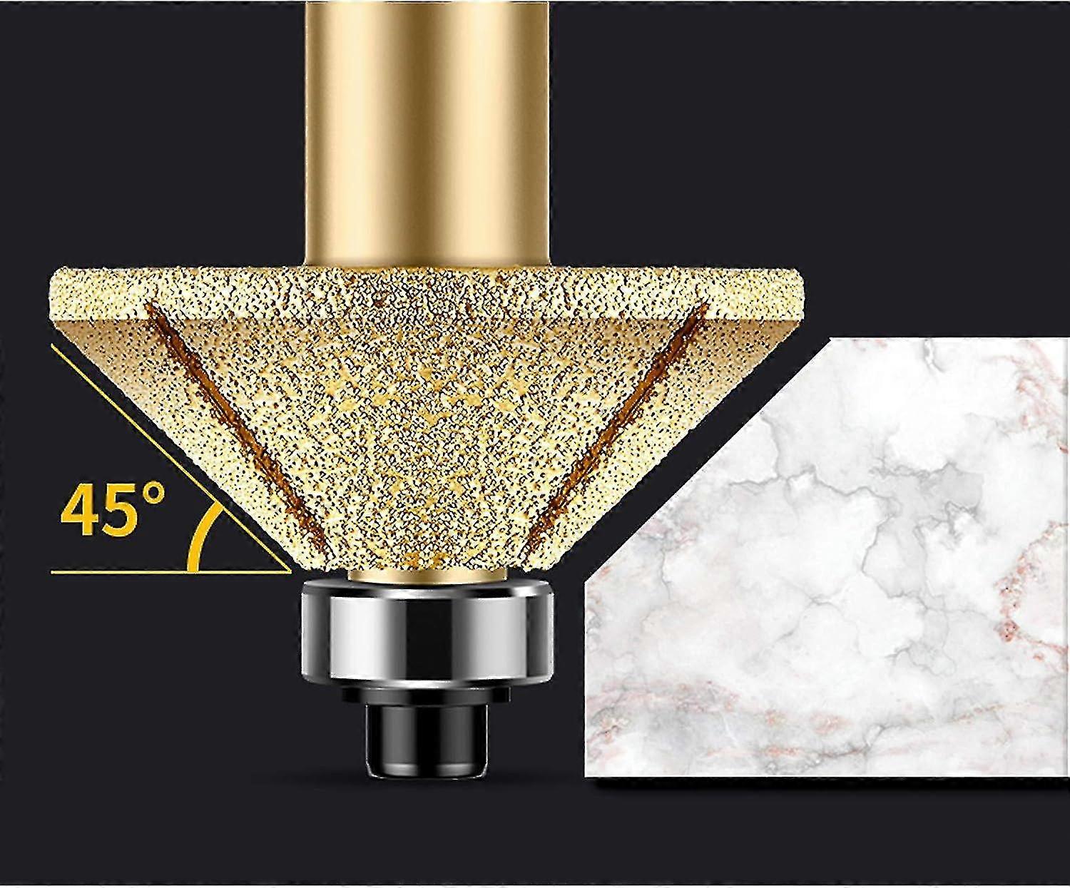 Diamond Router Bits - 45 Degree Oblique Countersink Router Bits With ...