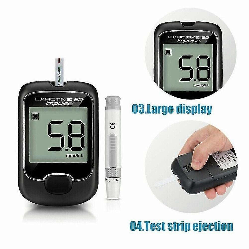 Smart Digital Display Glucometer Portable Blood Sugars Test Kit with ...