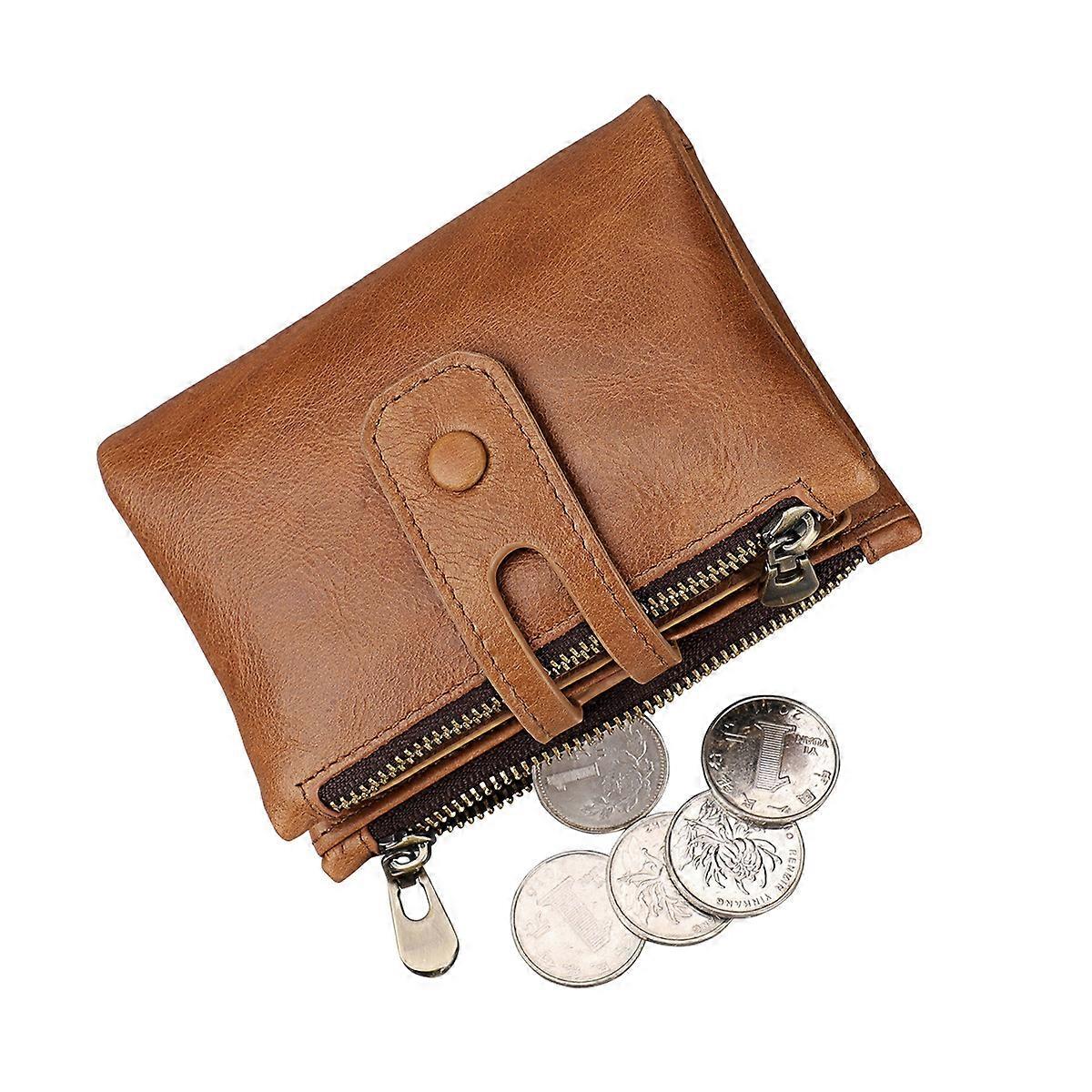 Red Contacts Women Genuine Leather ID Card Coin Purse Clutch Purse ...