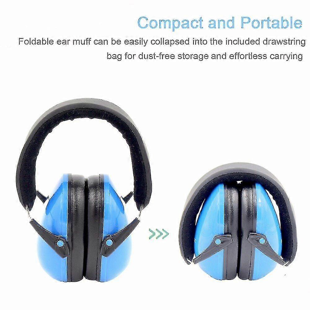 Adjustable Folding Ear Defenders Kids Noise Reduction Hearing Protector ...
