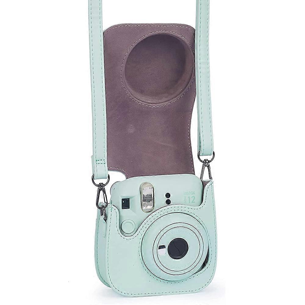 For Fujifilm Instax mini 12/11/9/8+/8 PU Leather Camera Bag with Photo ...