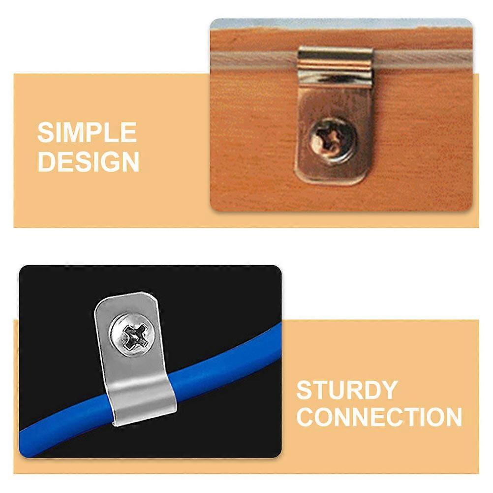 100 Sets of Wire Fence Clamp Heavy Duty Fencing Mounting Clips Wire ...