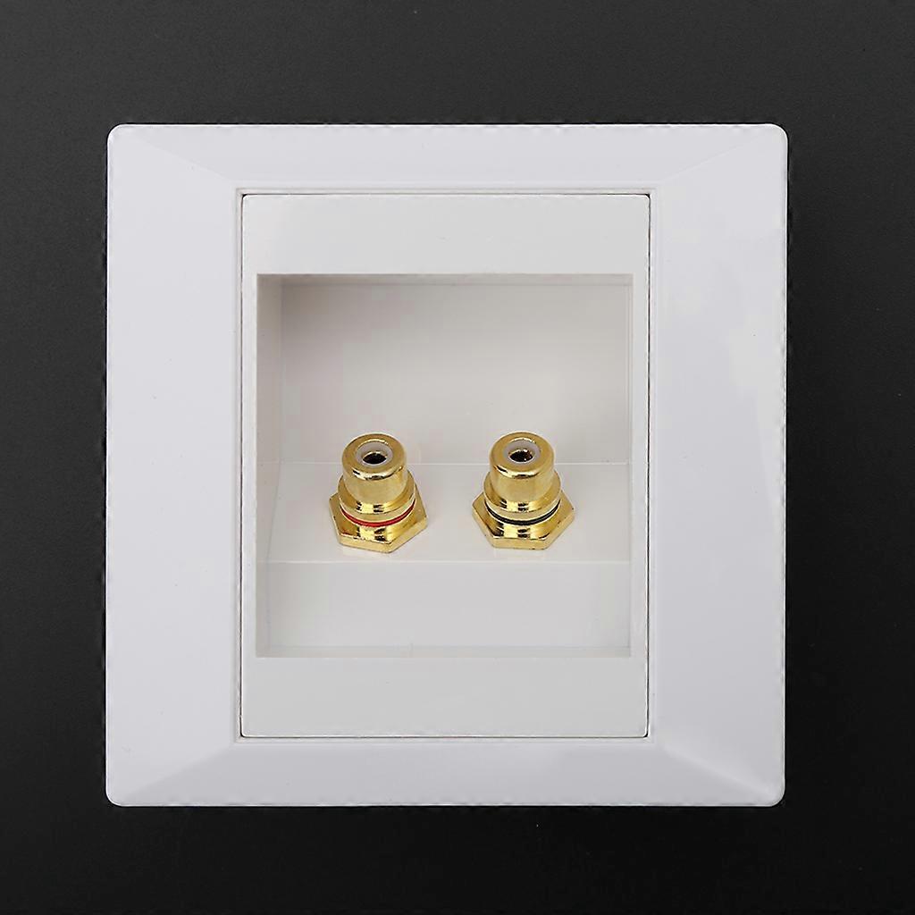 RCA Wall Socket o Panel Speaker Junction Box Lotus Power Outlet | Fruugo UK