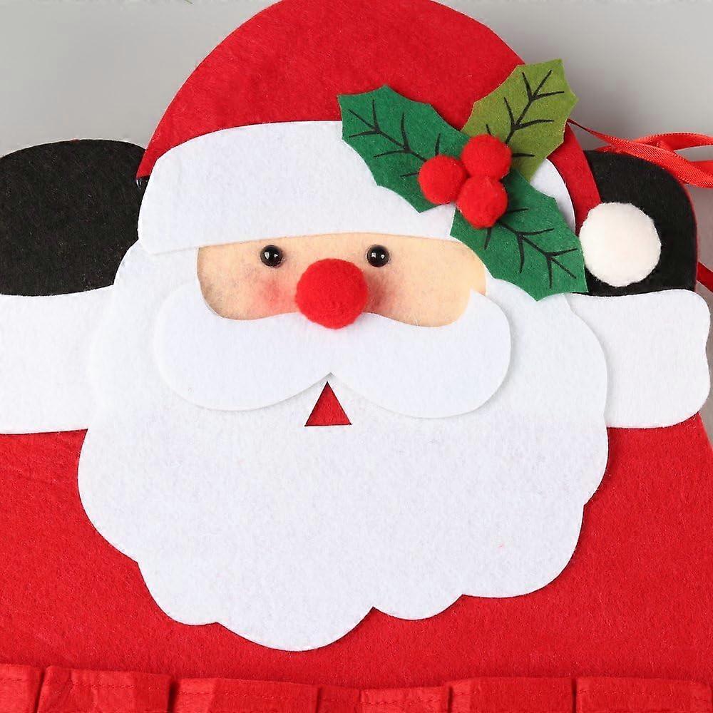Santa Christmas Advent Calendar 3D Felt Hanging Advent Calendar ...