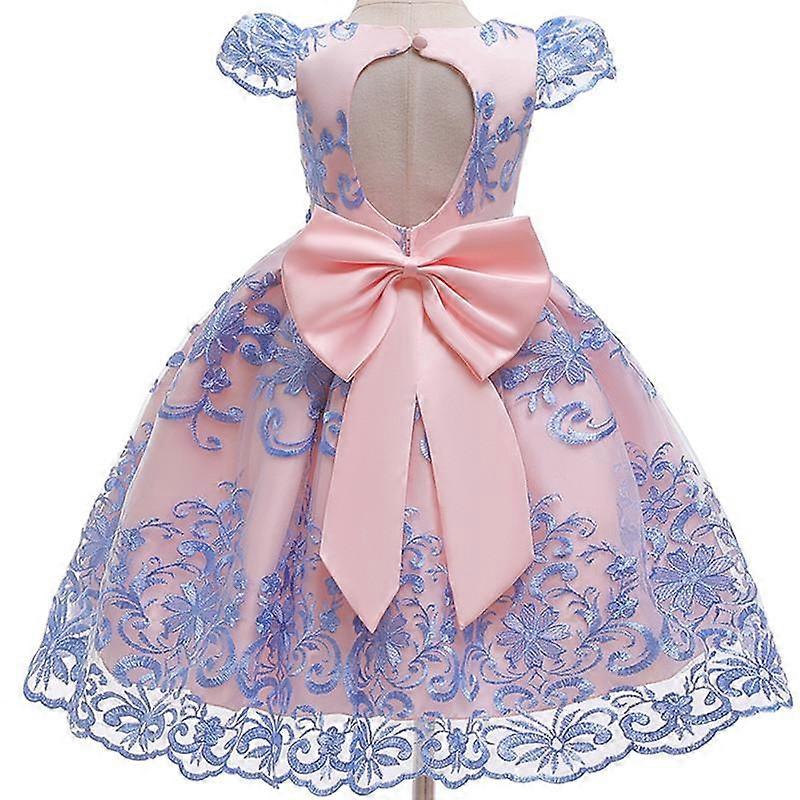 Toddler Dress Princess Flower Dress Baby Girls Birthday Wedding Party ...