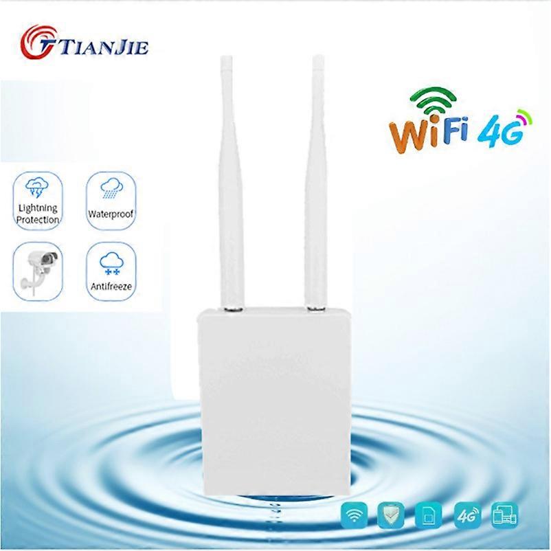TIANJIE Høj Hastighed Udendørs 4G LTE Trådløs AP Vandtæt Lås Sim-kort ...