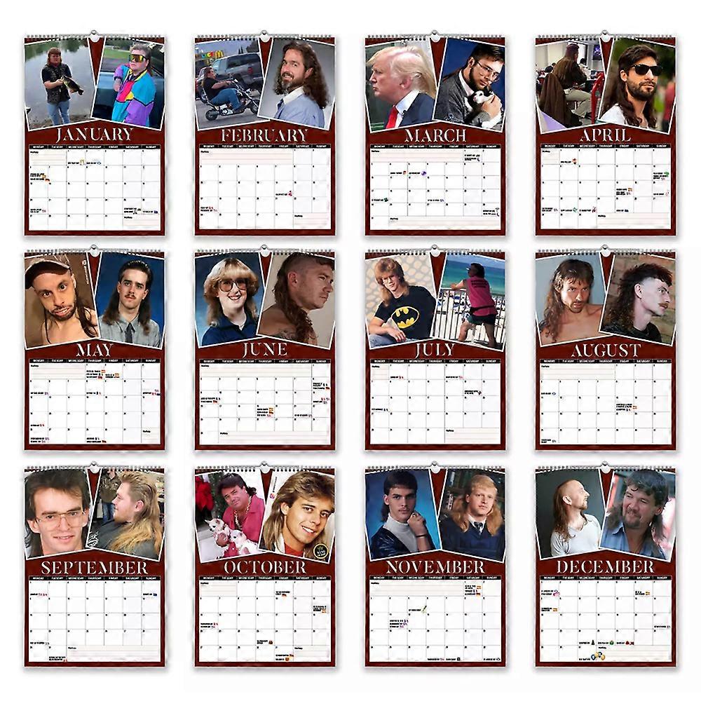 2025 World's Greatest Mullets Calendar Wall Calendars Rock & Roll ...