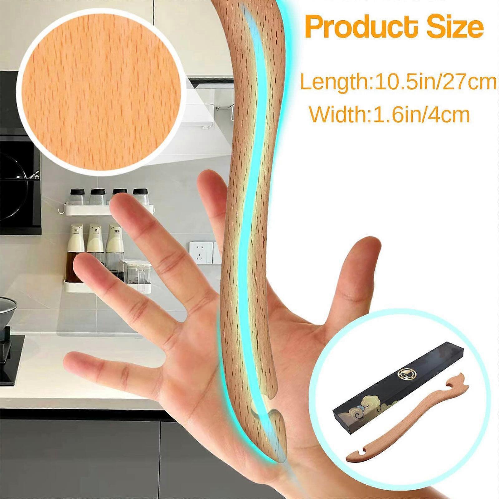 Wooden Oven Rack Puller Smooth Baking Cooking Grilling Kitchen Tool ...