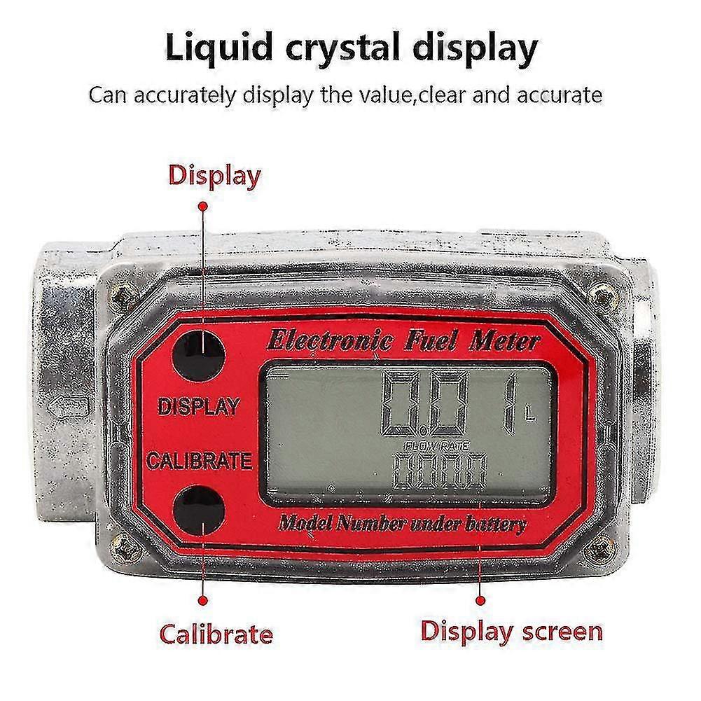 Electronic Turbine Fuel Flow Meter For Diesel, Kerosene, With Digital ...