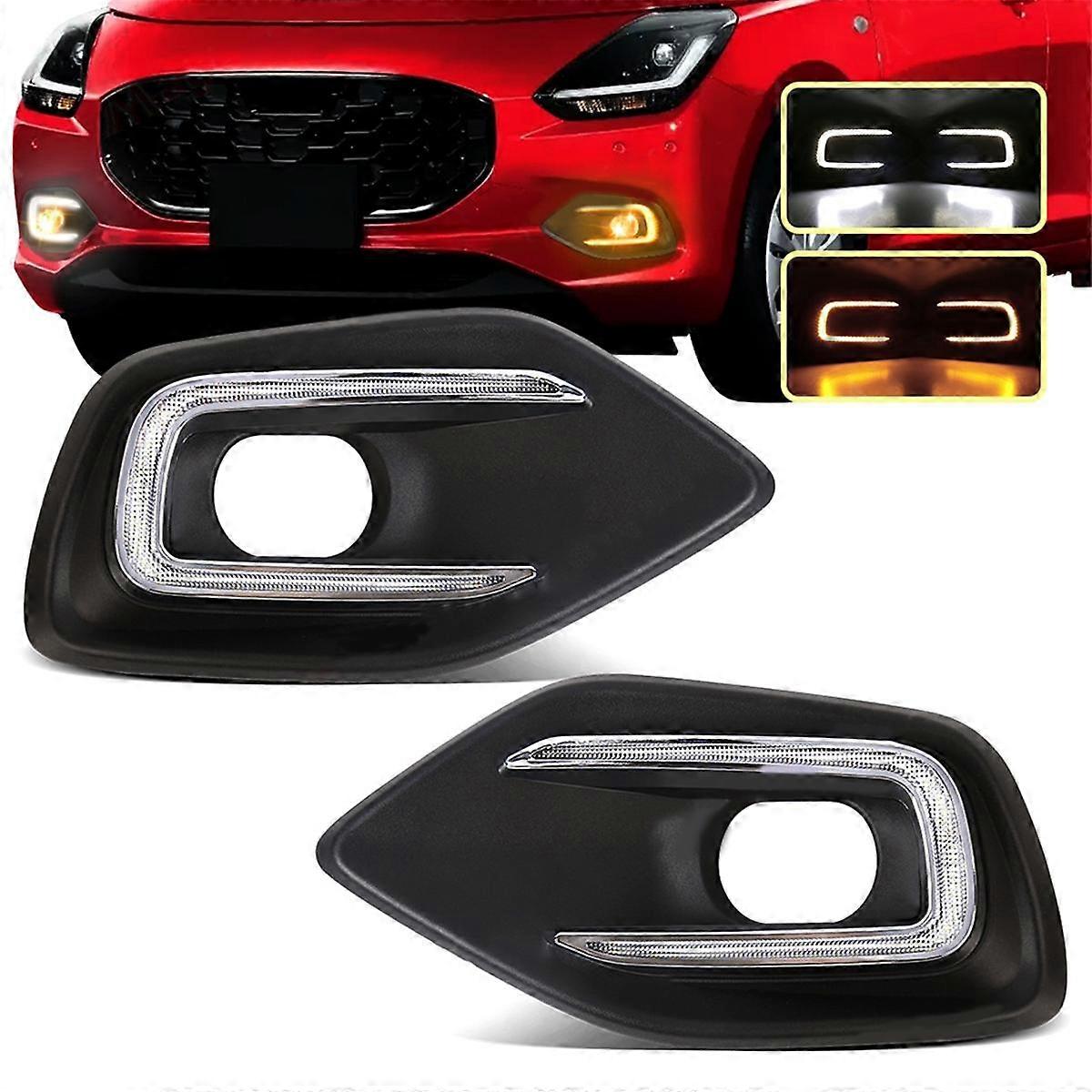 For Swift 2024 LED DRL Daytime Running Lights Fog Lamp Cover Streamer ...