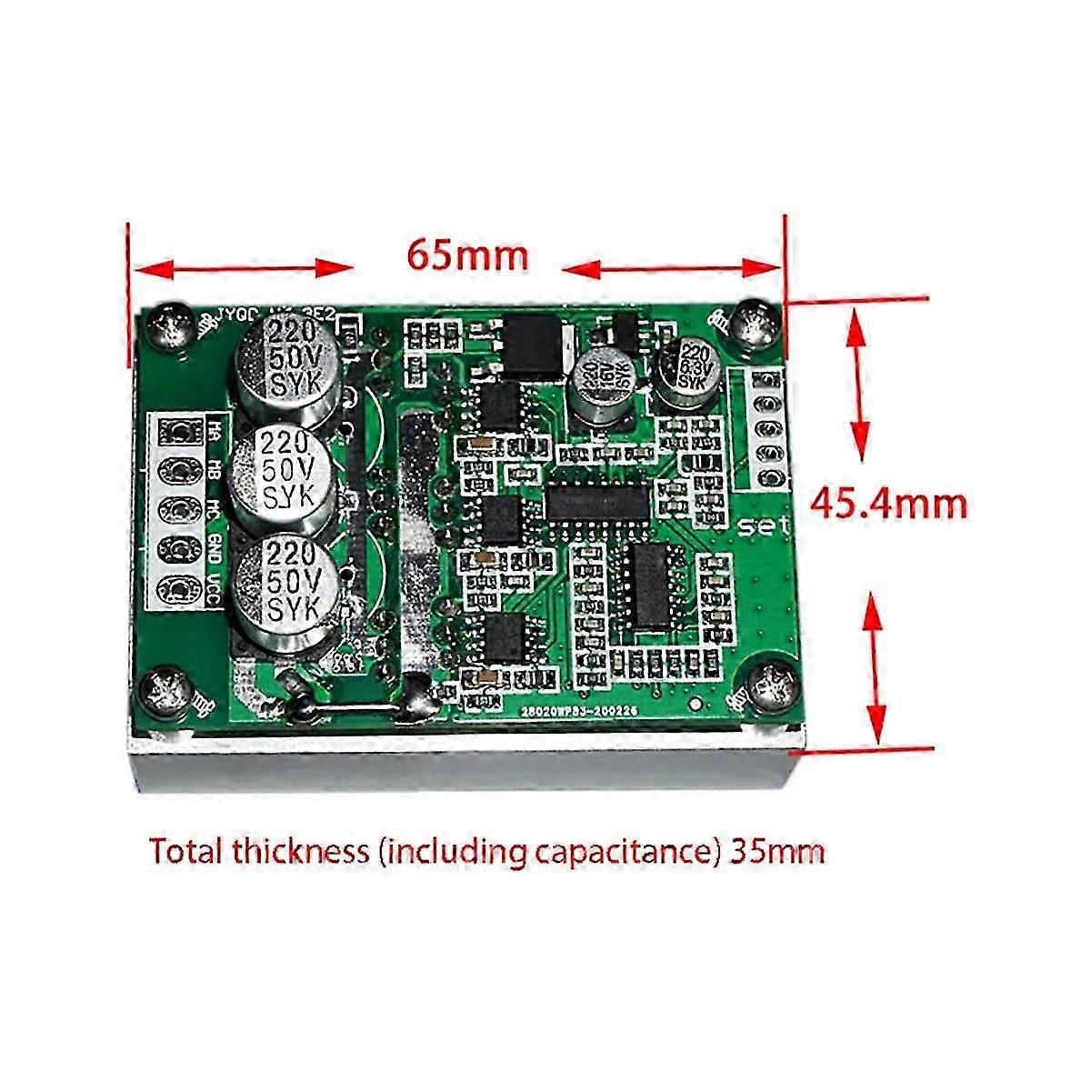 500W 15A DC12-36V Brushless Hall Free Motor Driver Board Motor Foward ...