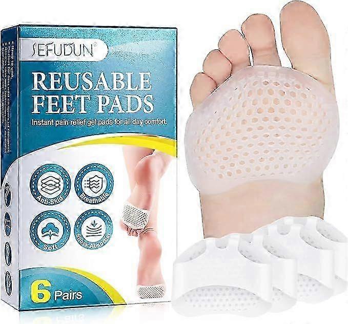 Metatarsal Pads,6 Pairs,Foot Gel Pads for Women & Men,Soft Gel Foot ...