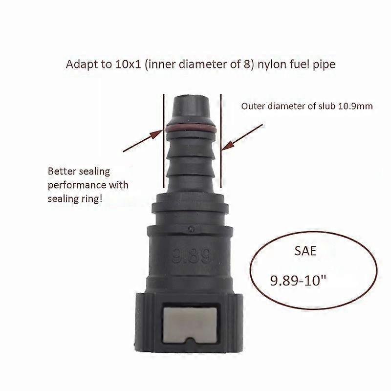9.89 ID8 Curved Fuel Line Quick Connector, Urea Tube Fastener Pipe ...
