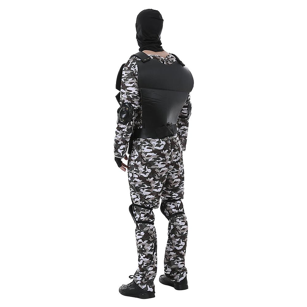 Men SWAT Costume Halloween Costume For Adult S.W.A.T. Police Cosplay ...